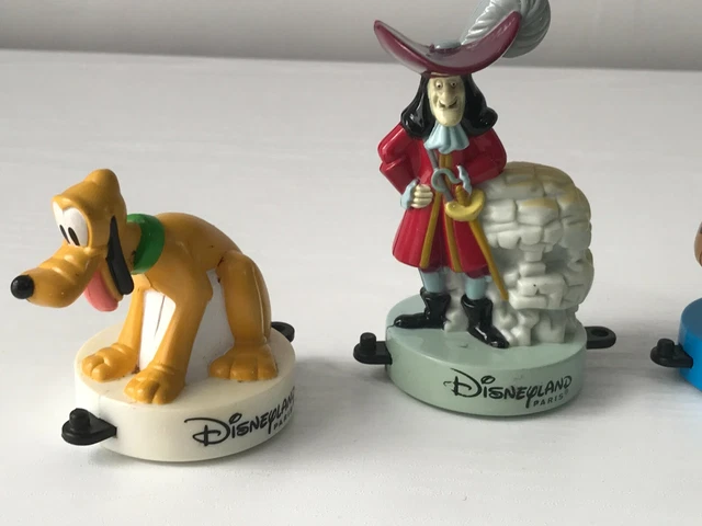 MCDONALDS DISNEYLAND PARIS TRAIN STAMPER TOYS 1999 ALADDIN,ALICE ...