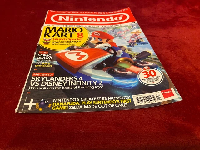 (GAME4) NINTENDO MAGAZINE Cover Page 11X8" Markio Kart 8 £8.99 ...