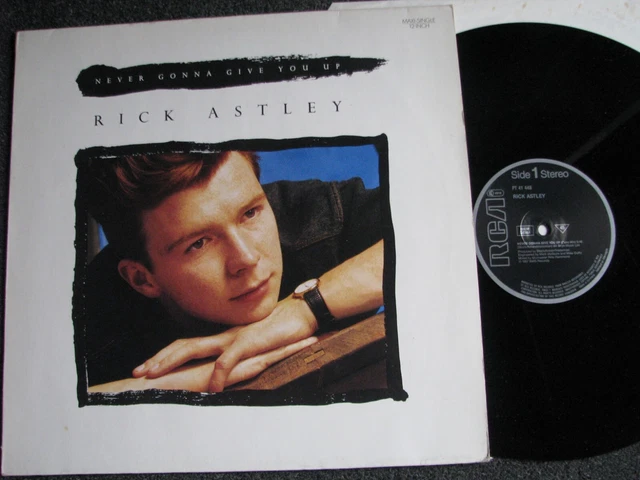 RICK ASTLEY-NEVER GONNA give you up 12 inch Maxi LP-1987 Germany-RCA-PT ...