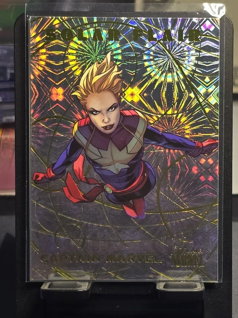 2023-24 UPPER DECK Marvel Flair Captain Marvel réfracteur Solar Flair ...