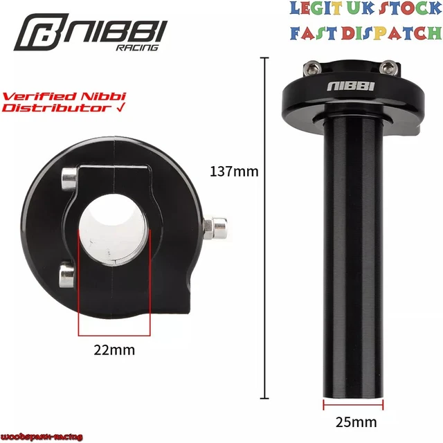 NIBBI CNC QUICK Throttle Twist Grip Racing Upgrade for Pit Bike Dirt ...