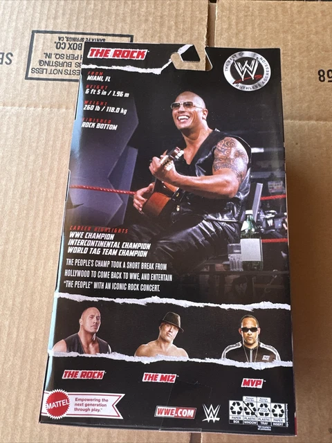 WWE ELITE COLLECTION Ruthless Aggression THE ROCK Dwayne Johnson w ...