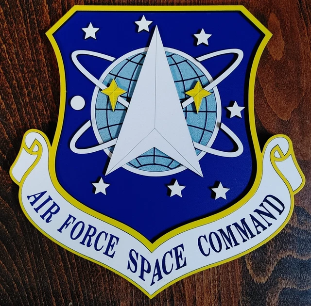 8& US AIR Force Space Command Plaque AFSPC Peterson AFB £38.00 - PicClick UK