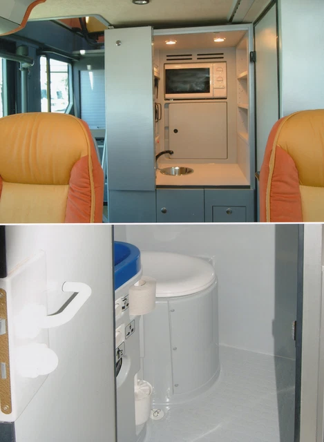 SETRA ORIGINALES PRESSEFOTO Bordküche Toilette Foto Bus Reisebus ...