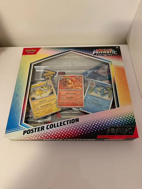 POKÉMON TCG SCARLET & Violet Prismatic Evolutions Poster Collection | IN HAND £29.99 - PicClick UK