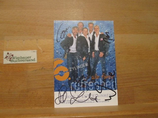ORIGINAL AUTOGRAMM 6 Zylinder /// Autogramm Autograph signiert signed ...