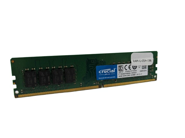 CRUCIAL CT16G4DFD824A.C16FDD1 16 GB PC4-19200 DDR4-2400 RAM desktop EUR 39,69 - PicClick IT