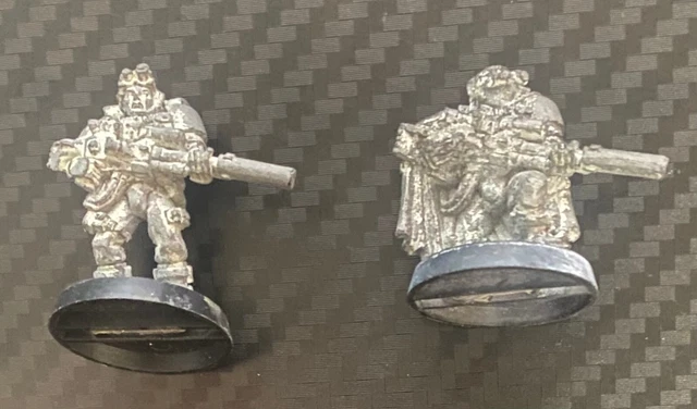 WARHAMMER 40K X2 2nd edition metal space marine scout snipers, used ...