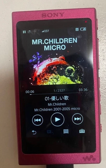 SONY WALKMAN 16GB NW-A35 Vivit Pink Audio Player Bluetooth Tested Body ...