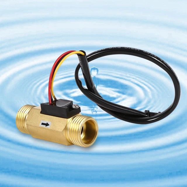 WATER FLOW SWITCH /2 Inch Copper Hall Effect Liquid Water Flow ...