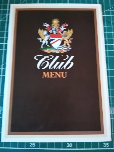 1983 BRITISH AIRWAYS CLUB MENU BA257 MonClub ( 747 ) 29383 London - St ...