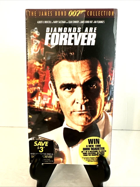 DIAMONDS ARE FOREVER VHS Movie 1995 The James Bond 007 Collection - New ...