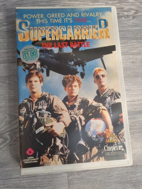 SUPERCARRIER THE LAST BATTLE VHS VIDEO STARRING CEC VERRELL Big Box £12 ...
