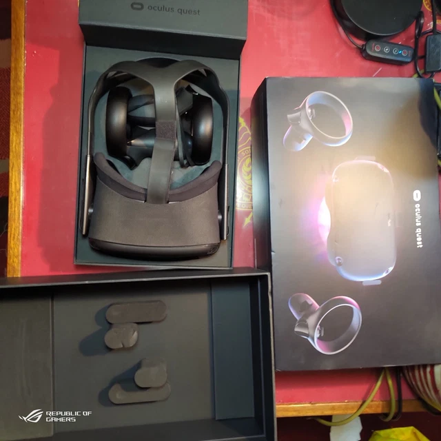 META OCULUS QUEST 1 VR Virtual Reality Headset 2 Controller Boxed Vgc ...