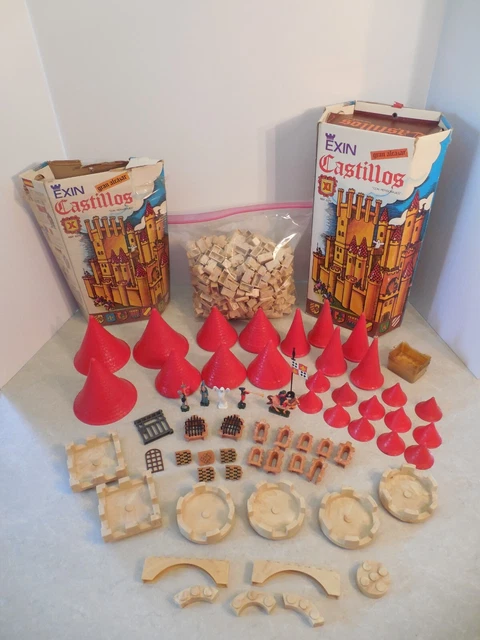 VINTAGE RARE EXIN Castillos Gran Alcazar Castle Set #0211 And #0210 ...