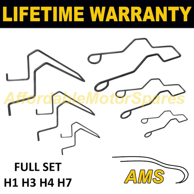 FOR PEUGEOT UNIVERSAL Headlight Bulb Retaining Spring Clip H1 H3 H4 H7 ...