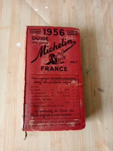 GUIDE ROUGE MICHELIN 1956 EUR 9,40 - PicClick FR