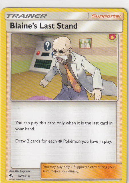 POKEMON MAPPA HIDDEN Fates No. 52/68 Blaine's Last Stand Inglese EUR 1 ...