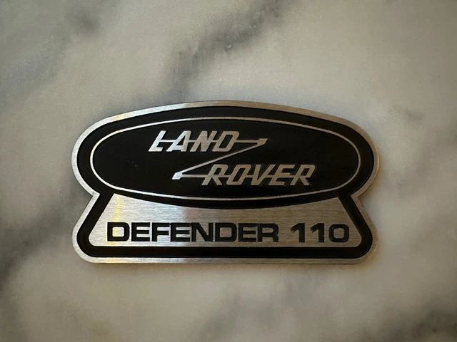 LAND ROVER DEFENDER CAST ALUMINIUM BADGE Stick On UK SELLER Heritage ...
