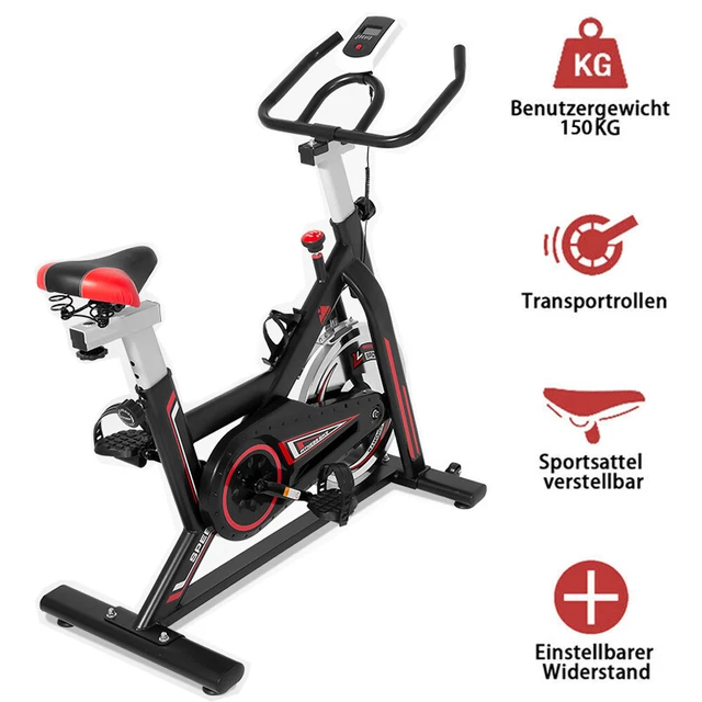 BIS120KG HEIMTRAINER SPEEDBIKE Fitness Fahrrad Trimmrad Ergometer ...