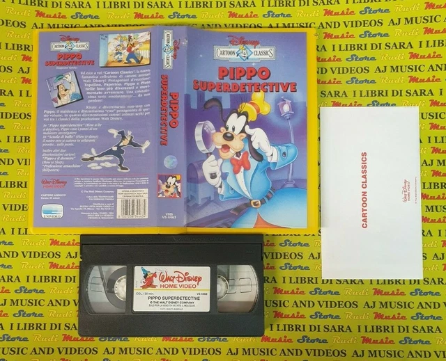 VHS FILM PIPPO SUPERDETECTIVE 1994 disney cartoon classics cartoni ...