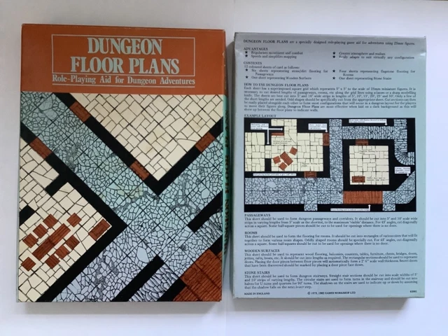 GAMES WORKSHOP DUNGEON Floor Plan Dungeon Floor Plans #1 (2nd) VG+ £73. ...