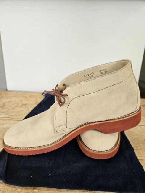 TRICKER'S MEN'S BEIGE Suede Chukka Boots Lace-Up Rubber Sole UK 8.5 £ ...