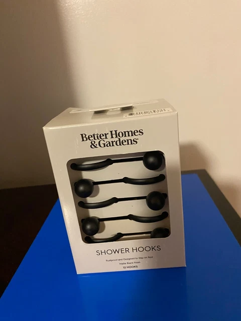 NEW BETTER HOMES & Gardens Matte Black Ball Rust Proof Steel Shower ...