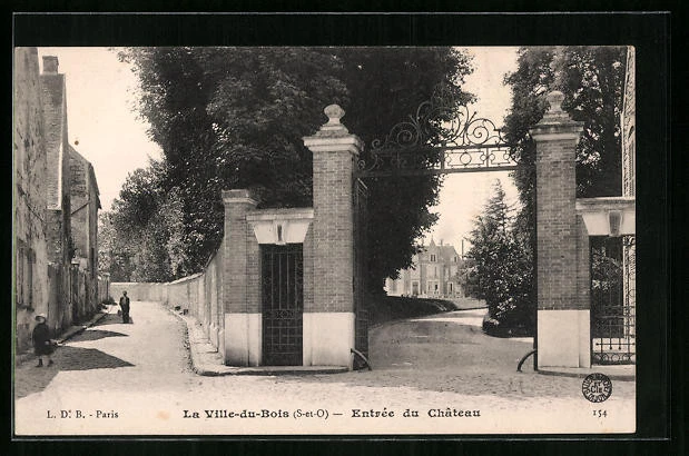 CPA LA VILLE-DU-BOIS, Entrée du Château EUR 5,00 - PicClick FR