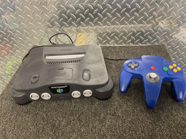 NINTENDO N64 GAME Console + Blue Controller PAL Retro Gaming Bundle £ ...
