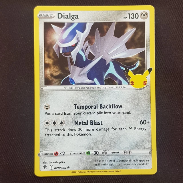DIALGA 020/025 HOLO Rare💯MINT💯Celebrations Pokemon Card TCG £1.16 ...