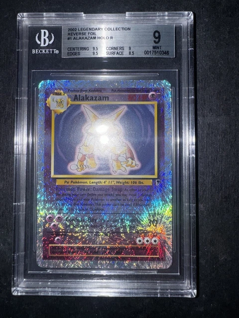 POKEMON ALAKAZAM 1/110 Legendary Collection Reverse Holo BGS 9 - No ...