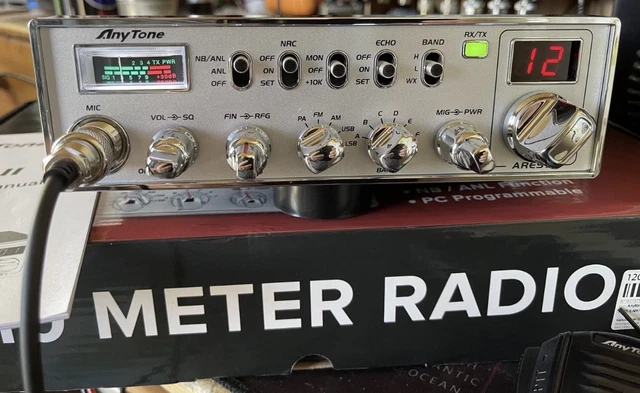 ANYTONE ARES II AM FM SSB Mobile Transceiver , WIDEBANDED 24-30Mhz £163 ...
