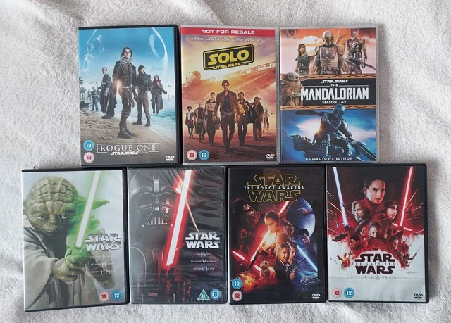 STAR WARS THE Skywalker Saga 10 Movie Collection DVD BUNDLE SOLO ROGUE ...