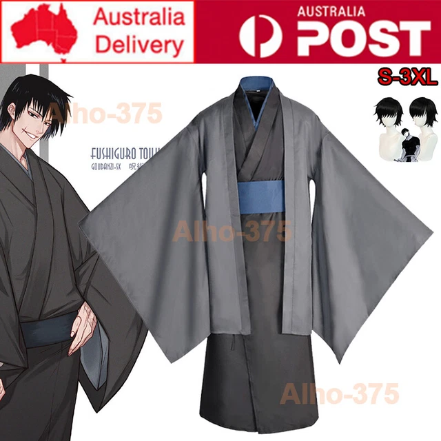 JUJUTSU KAISEN FUSHIGURO Toji Cosplay Costume Wig Kimono Book Week ...