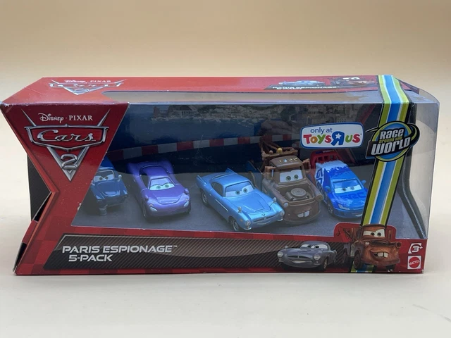 MATTEL DISNEY Pixar Cars 2 Paris Espionage 5 Pack Diecast Vehicles £25. ...
