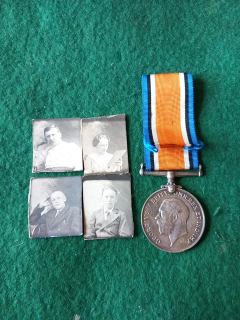 WW1 WAR MEDAL & Family Photos ~ Issued To RAMC £44.40 - PicClick UK