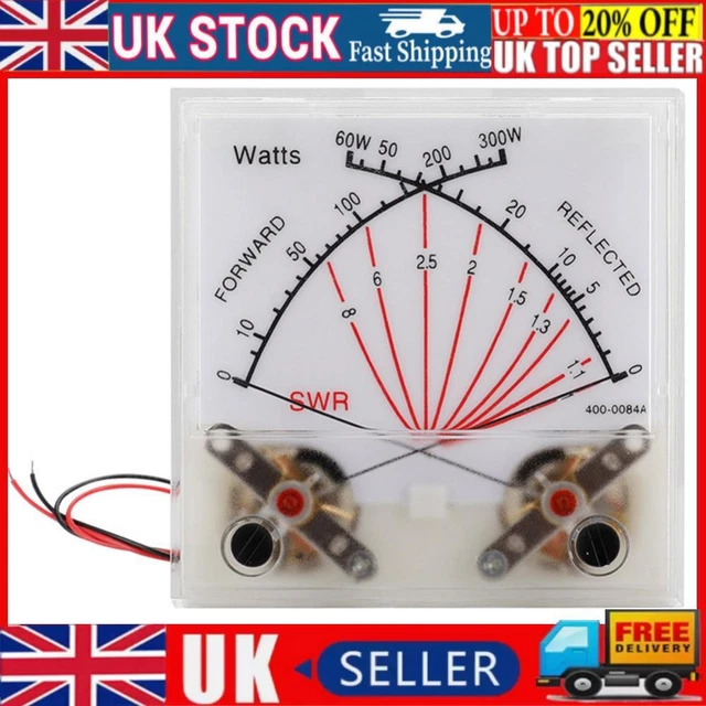 STANDING WAVE RATIO SWR Watt Meter Radio Power Meter Transmitter with ...