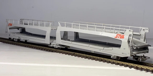JOUEF 657300 SNCF STVA 3 Axle Articulated Car Transporter In Grey ...