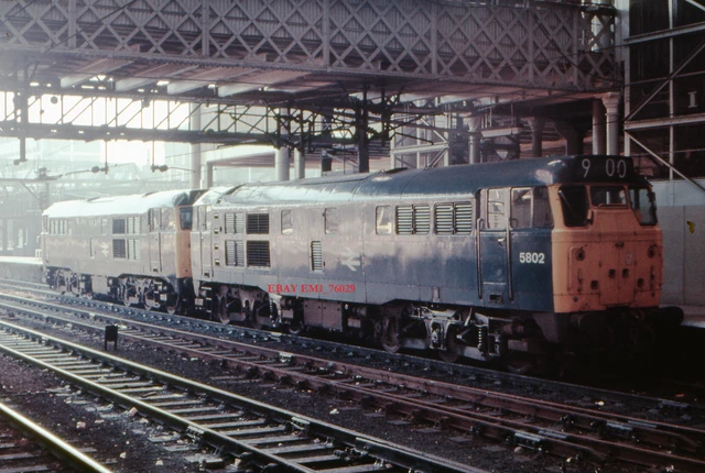 ORIGINAL 35MM SLIDE: Class 31's 5802 & 5817 @ London Liverpool Street £ ...