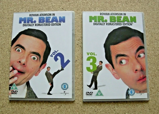 MR. BEAN VOL.2 & VOL.3 DVDs. X 2. DIGITALLY REMASTERED EDITIONS. REGION ...