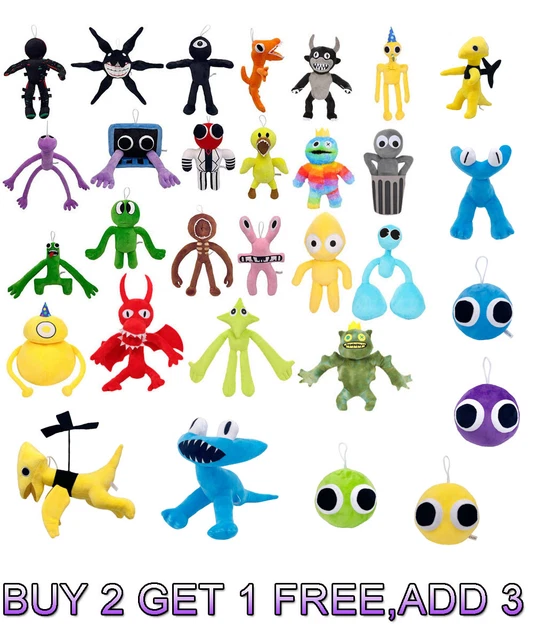 ROBLOX RAINBOW FRIENDS Plush Toy Chapter 2 cyan Stuffed Doll Kids Xmas ...