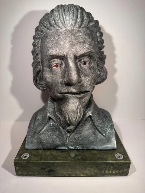 GEMMY ANIMATED ANIMATRONIC Talking Head Bust Statue Halloween Works ...