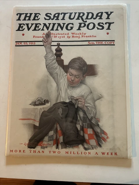SATURDAY EVENING POST magazine - Cover Only, Jan,23,1915 by Norman ...