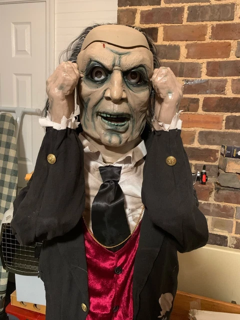 2008 MAGIC POWER Life Size Animated Face Ripper Halloween Prop Gemmy ...