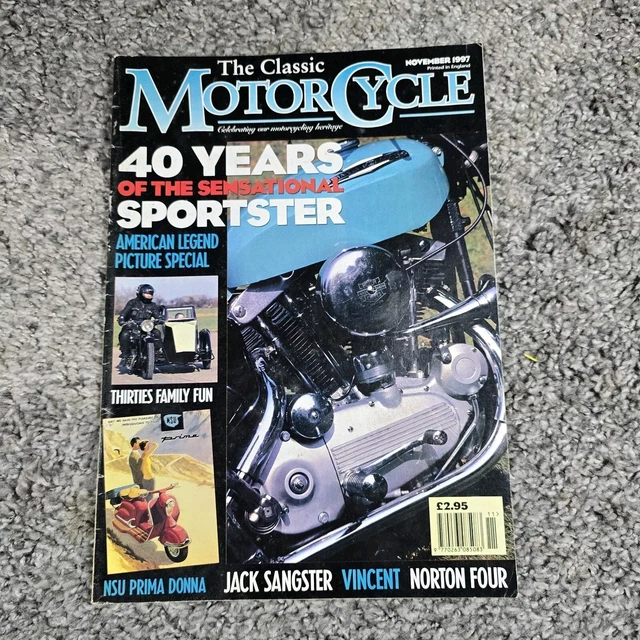 VINTAGE ISSUE OF The Classic Motor Cycle Magazine 1997 November Jack ...