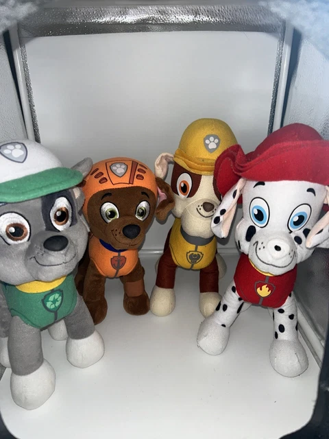 PAW PATROL PLUSH Soft Toys - Rocky Marshall Rumble Chase - Lot / Bundle ...