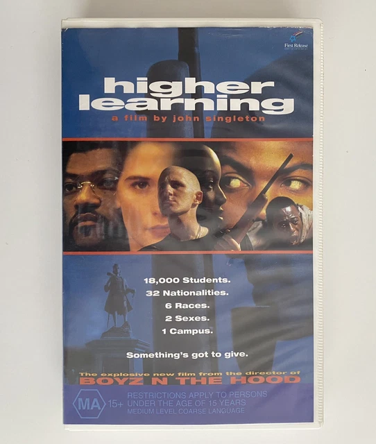 HIGHER LEARNING [VHS] First Release Ex-Rental Big Box Video Tape 1995 ...
