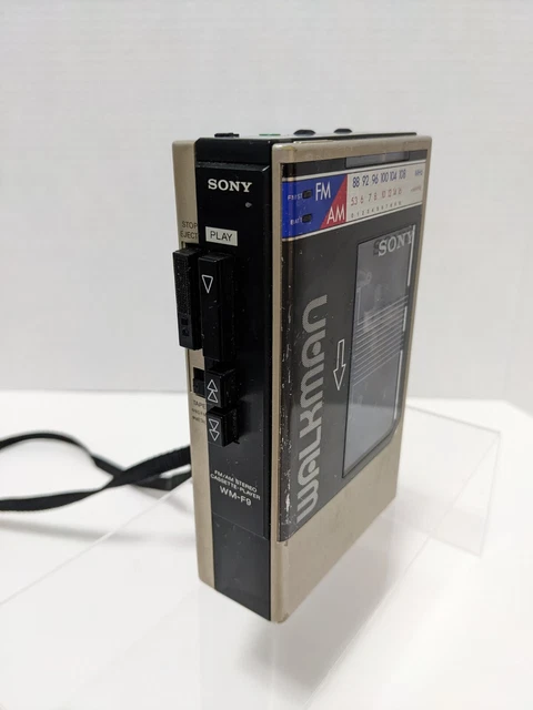 RARE VINTAGE SONY Walkman WM-F9, AM/FM Radio Cassette Player, Tested ...
