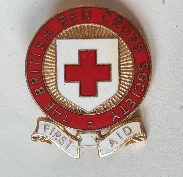 VINTAGE BRITISH RED Cross Society First Aid Badge £3.99 - PicClick UK